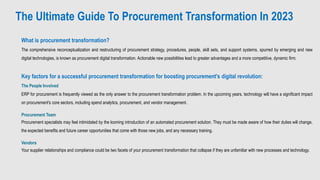 The Ultimate Guide To Procurement Transformation In 2023.pptx