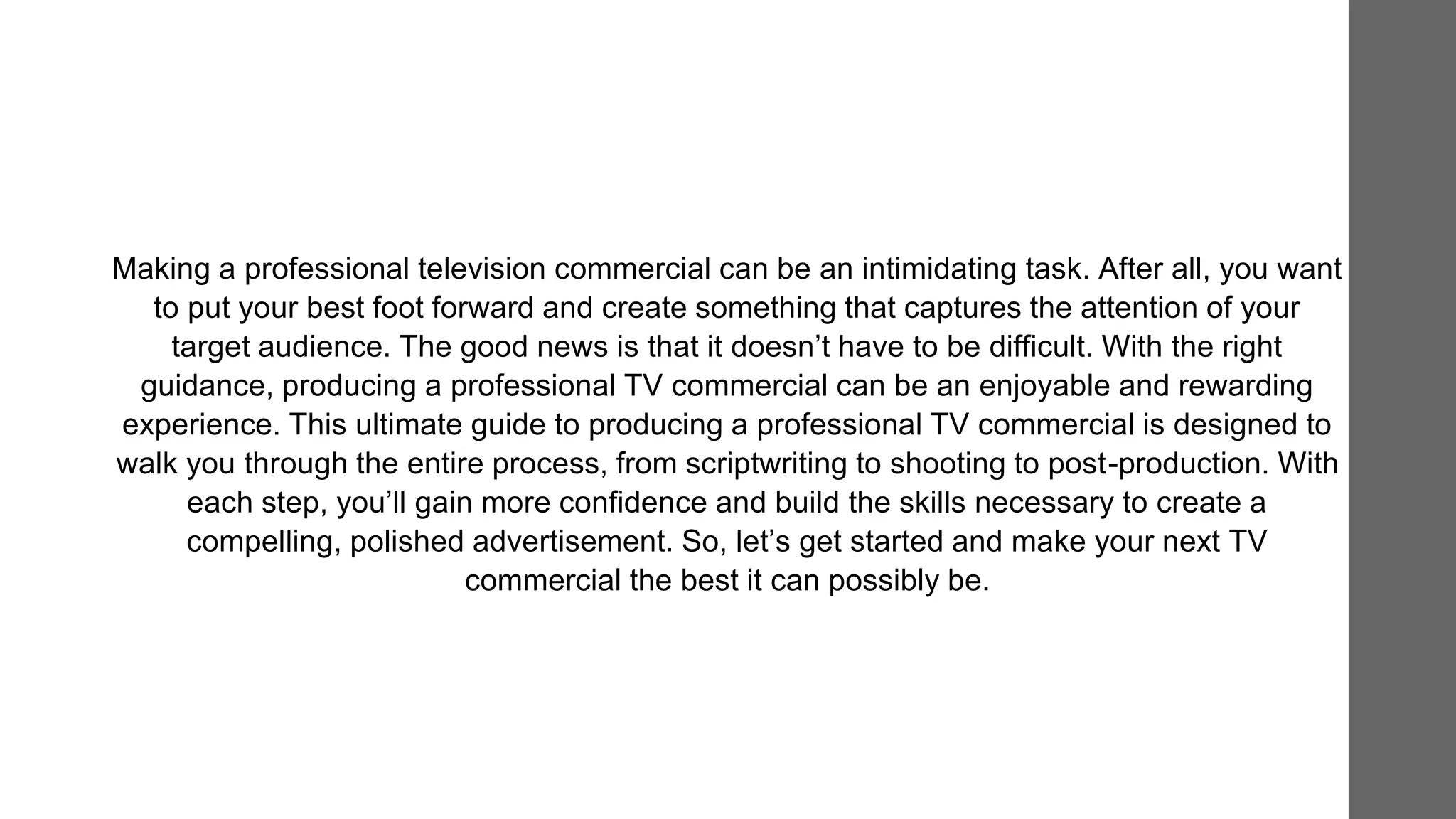 The Ultimate Guide to Producing a Professional TV Commercial.pptx
