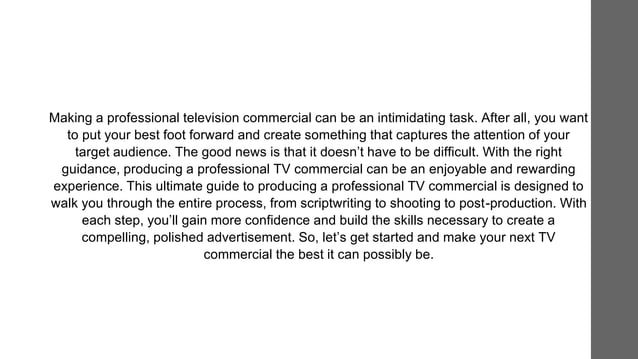 The Ultimate Guide to Producing a Professional TV Commercial.pptx
