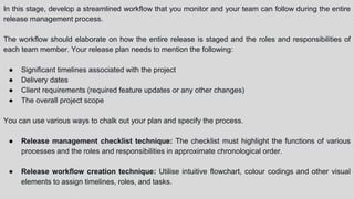 The ultimate guide to release management process | PPTX