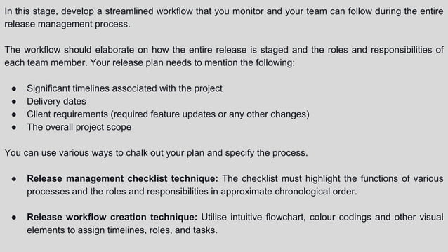The ultimate guide to release management process | PPTX