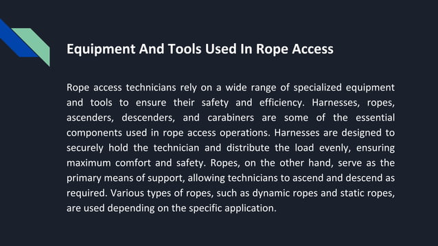 The Ultimate Guide To Rope Access.pptx | Climbing | Extreme Sports
