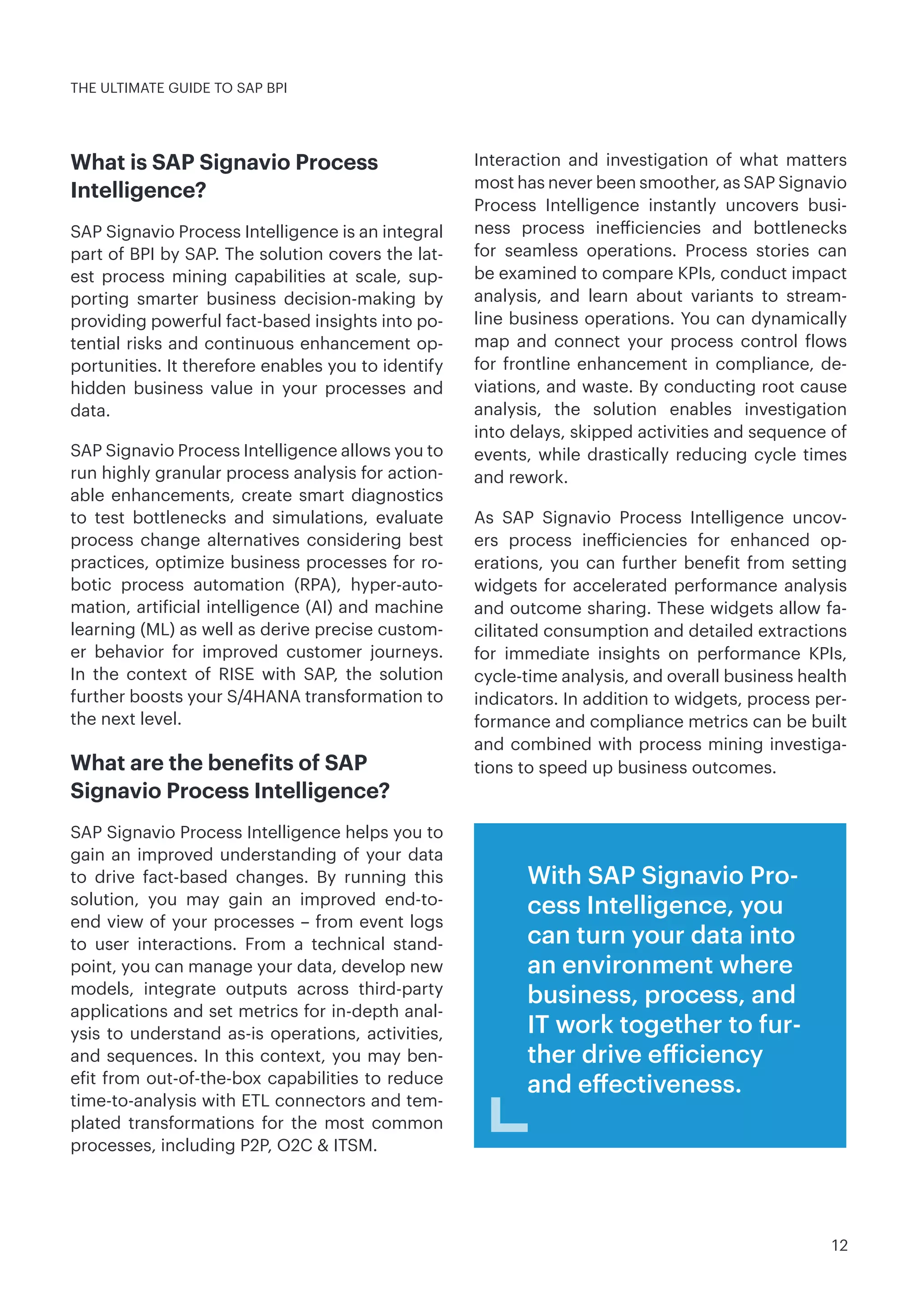 The Ultimate Guide to SAP Business Process Intelligence (BPI) | PDF