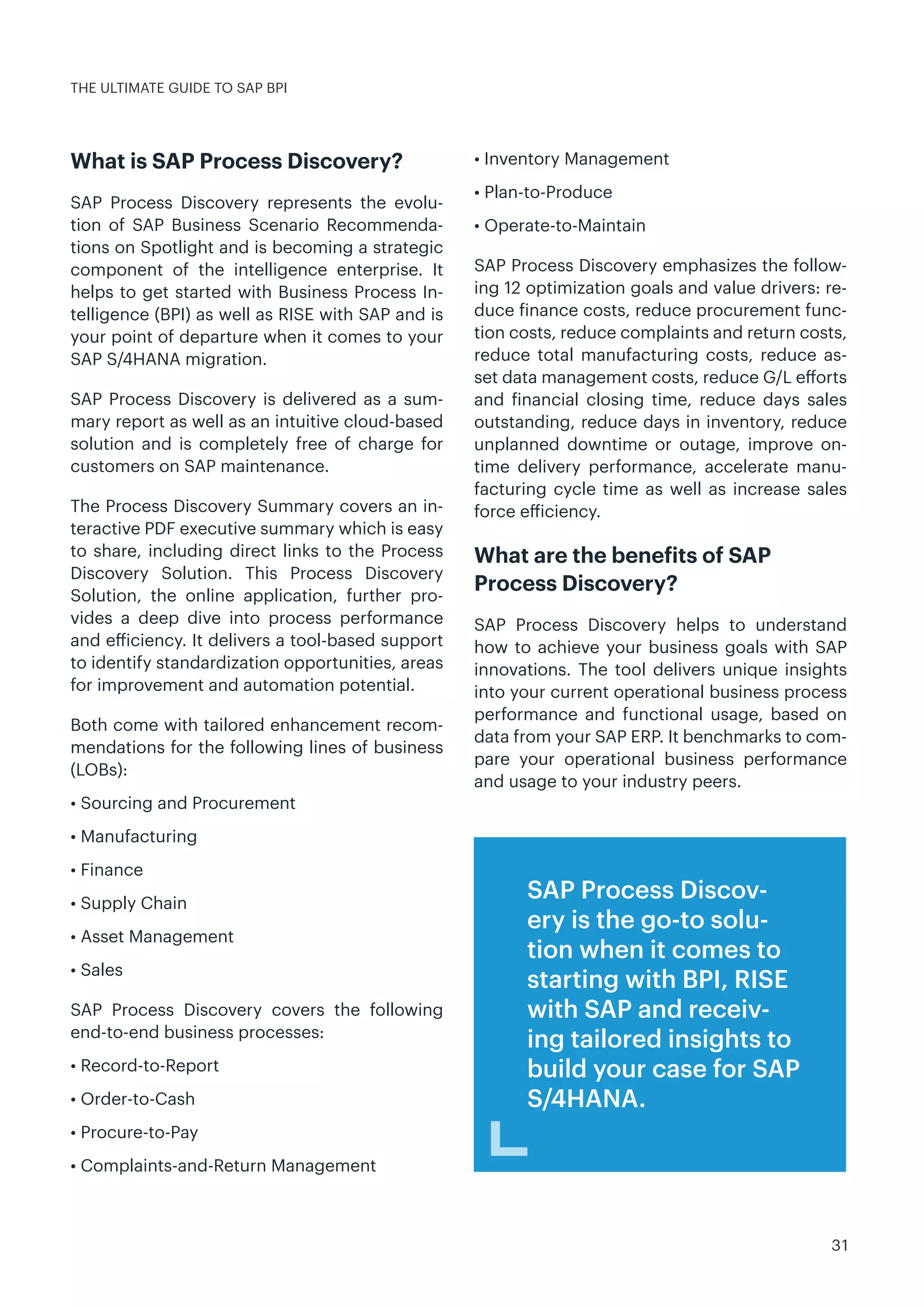 The Ultimate Guide to SAP Business Process Intelligence (BPI) | PDF