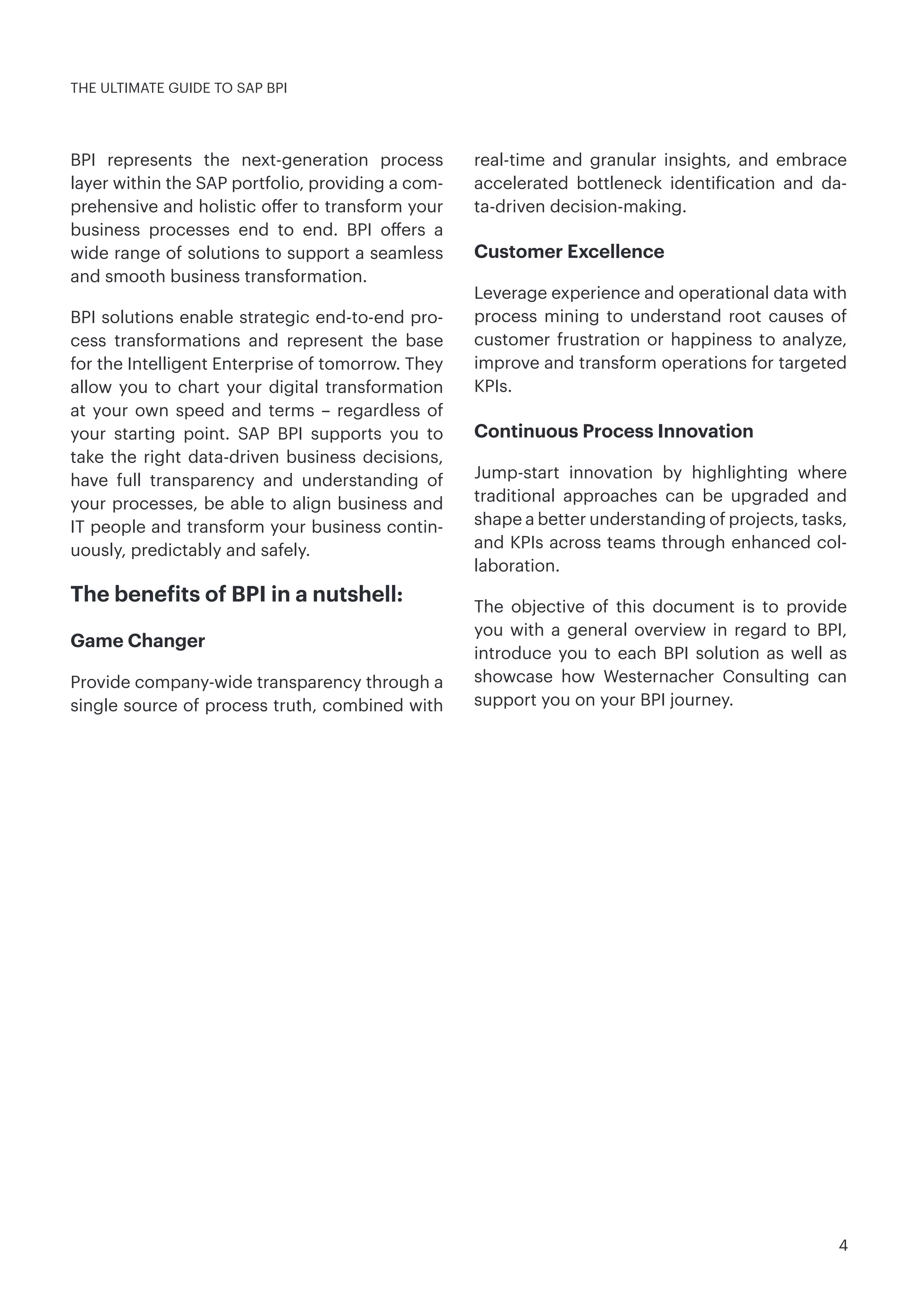 The Ultimate Guide to SAP Business Process Intelligence (BPI) | PDF