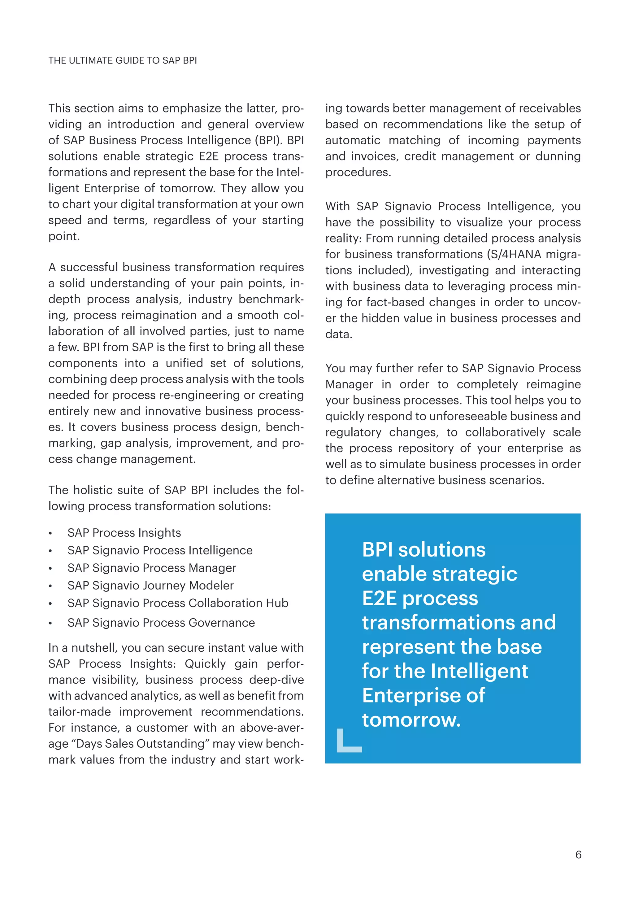 The Ultimate Guide to SAP Business Process Intelligence (BPI) | PDF