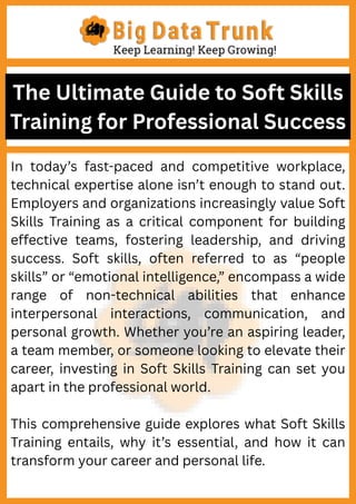 The Ultimate Guide to Soft Skills Training for Professional Success | PDF