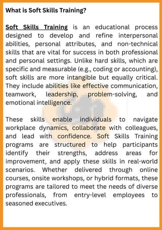 The Ultimate Guide to Soft Skills Training for Professional Success | PDF