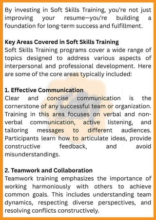 The Ultimate Guide to Soft Skills Training for Professional Success | PDF