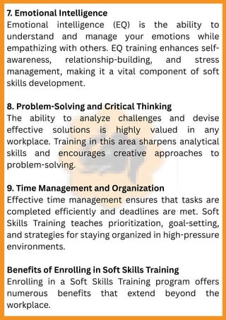 The Ultimate Guide to Soft Skills Training for Professional Success | PDF