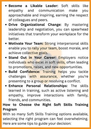 The Ultimate Guide to Soft Skills Training for Professional Success | PDF