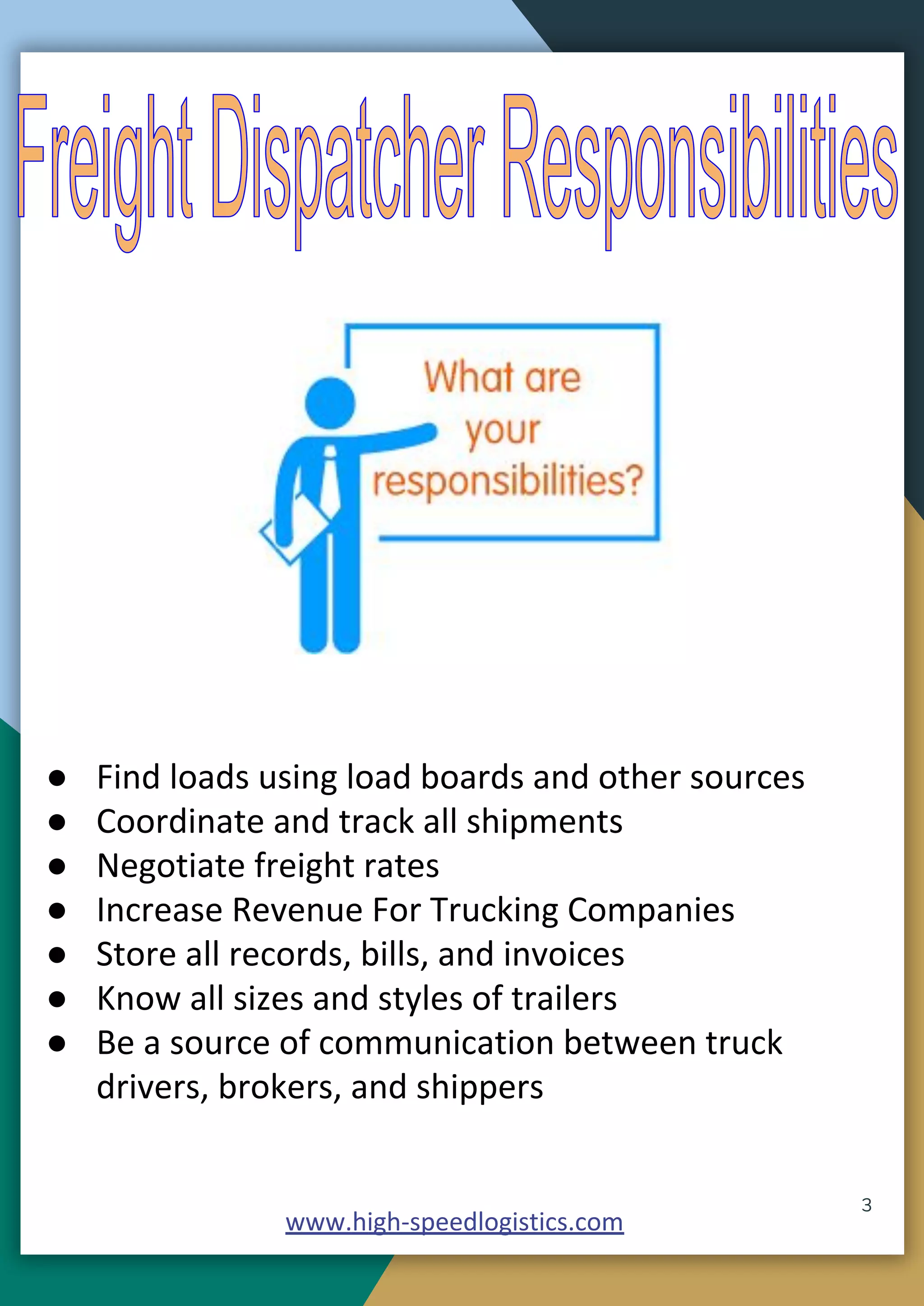 The ultimate guide to starting your very own freight dispatch company | PDF