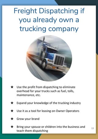The ultimate guide to starting your very own freight dispatch company | PDF