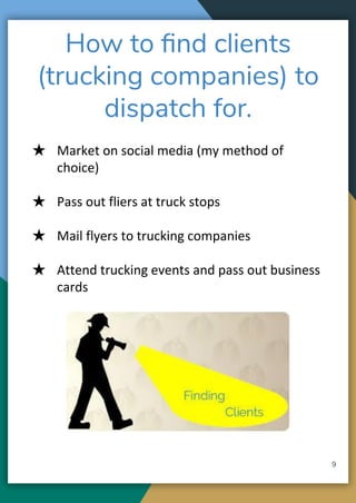 The ultimate guide to starting your very own freight dispatch company | PDF