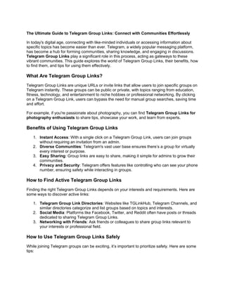 The Ultimate Guide to Telegram Group Links_ Connect with Communities ...