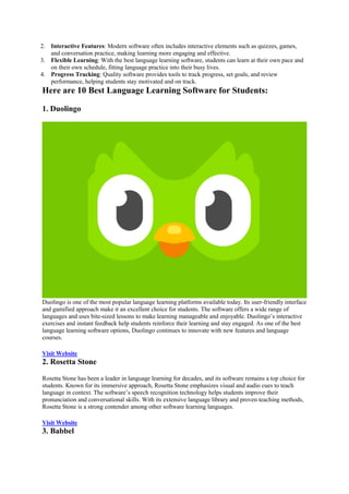 The Ultimate Guide to the Best Language Learning Software for Students ...