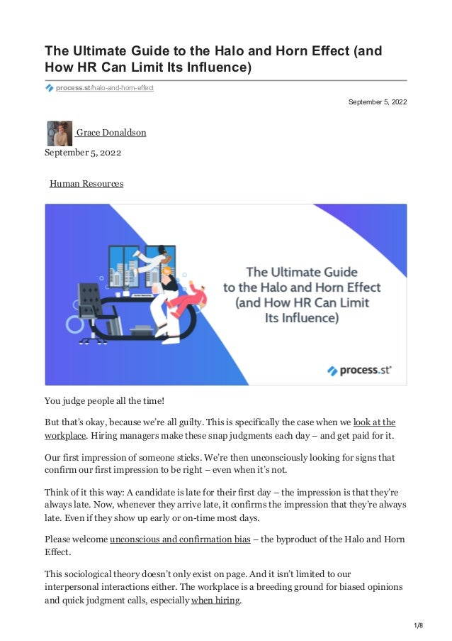 The Ultimate Guide to the Halo and Horn Effect (and How HR Can Limit ...