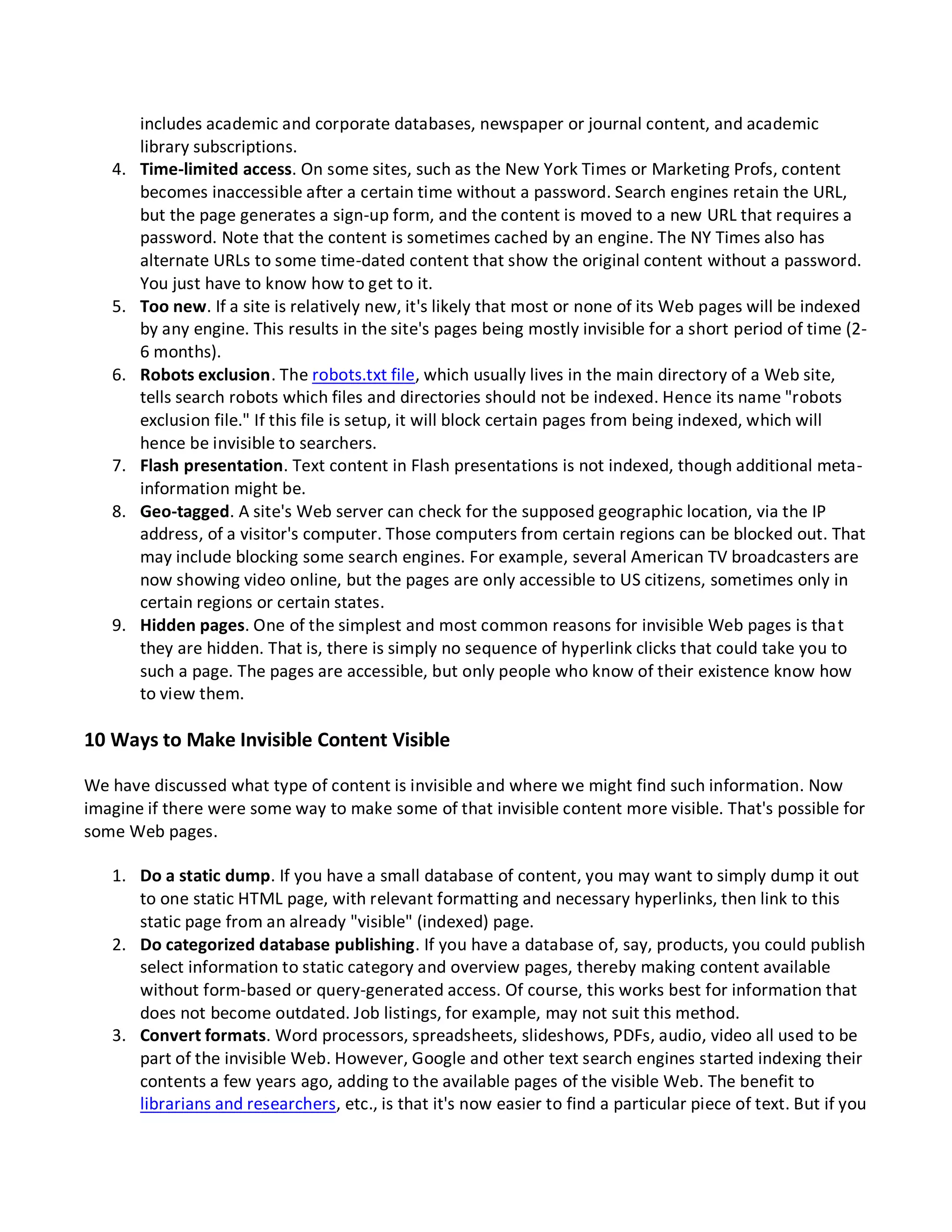 The ultimate guide to the invisible web | PDF