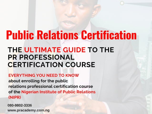 The Ultimate guide to the Public Relations certification course(NIPR) | PPT