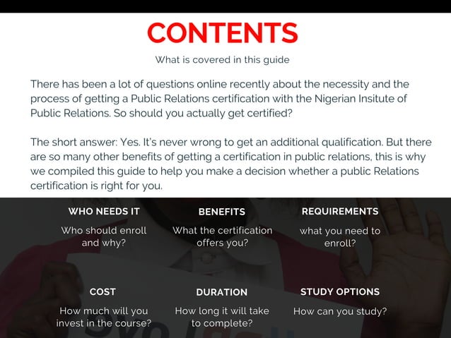 The Ultimate guide to the Public Relations certification course(NIPR) | PPT