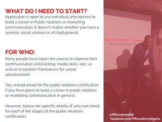 The Ultimate guide to the Public Relations certification course(NIPR) | PPT