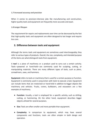 The Ultimate Guide to Tools and Equipment for Industrial and ...