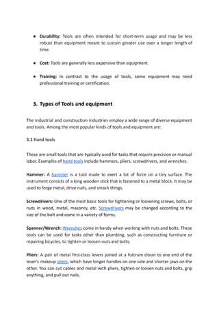 The Ultimate Guide to Tools and Equipment for Industrial and ...