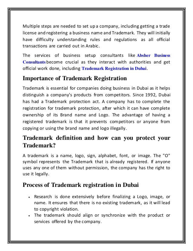 The Ultimate Guide To Trademark Registration In Dubai The Ultimate Guide To Trademark Registration In Dubai