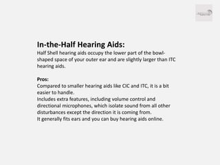 The Ultimate Guide to Types of Hearing Aids Choosing the Perfect Fit ...