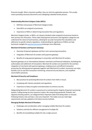 The Ultimate Guide to Understanding Merchant ID Numbers.pdf | Credit ...