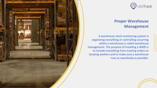 The Ultimate Guide to Warehouse Stock Monitoring System - UbiTrack.pptx