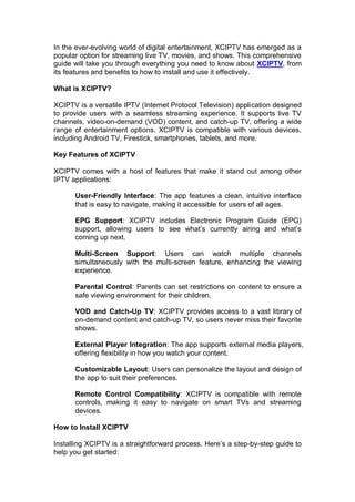 The Ultimate Guide to XCIPTV in Everything You Need to Know.pdf