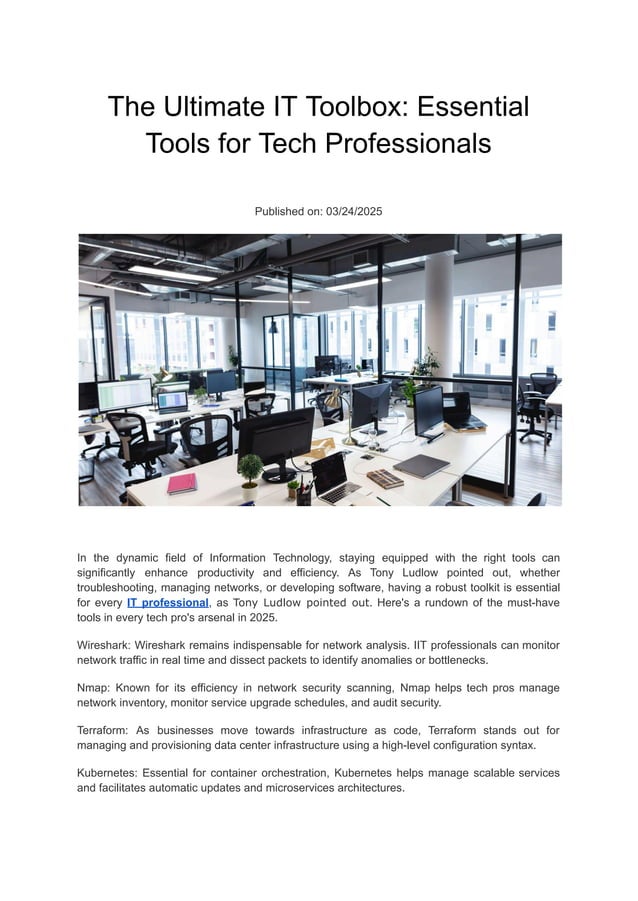 The Ultimate IT Toolbox_ Essential Tools for Tech Professionals.pdf