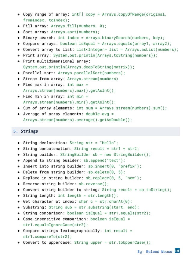 The_Ultimate_Java_CheatSheet.pdfjkrwogjw | PDF | Free Download