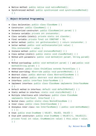 The_Ultimate_Java_CheatSheet.pdfjkrwogjw | PDF