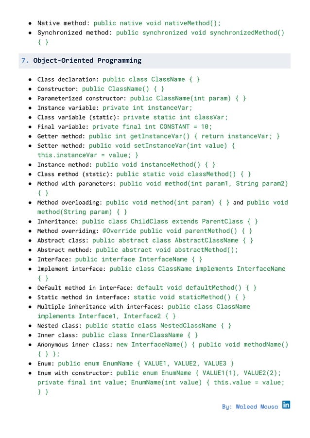 The_Ultimate_Java_CheatSheet.pdfjkrwogjw | PDF | Free Download