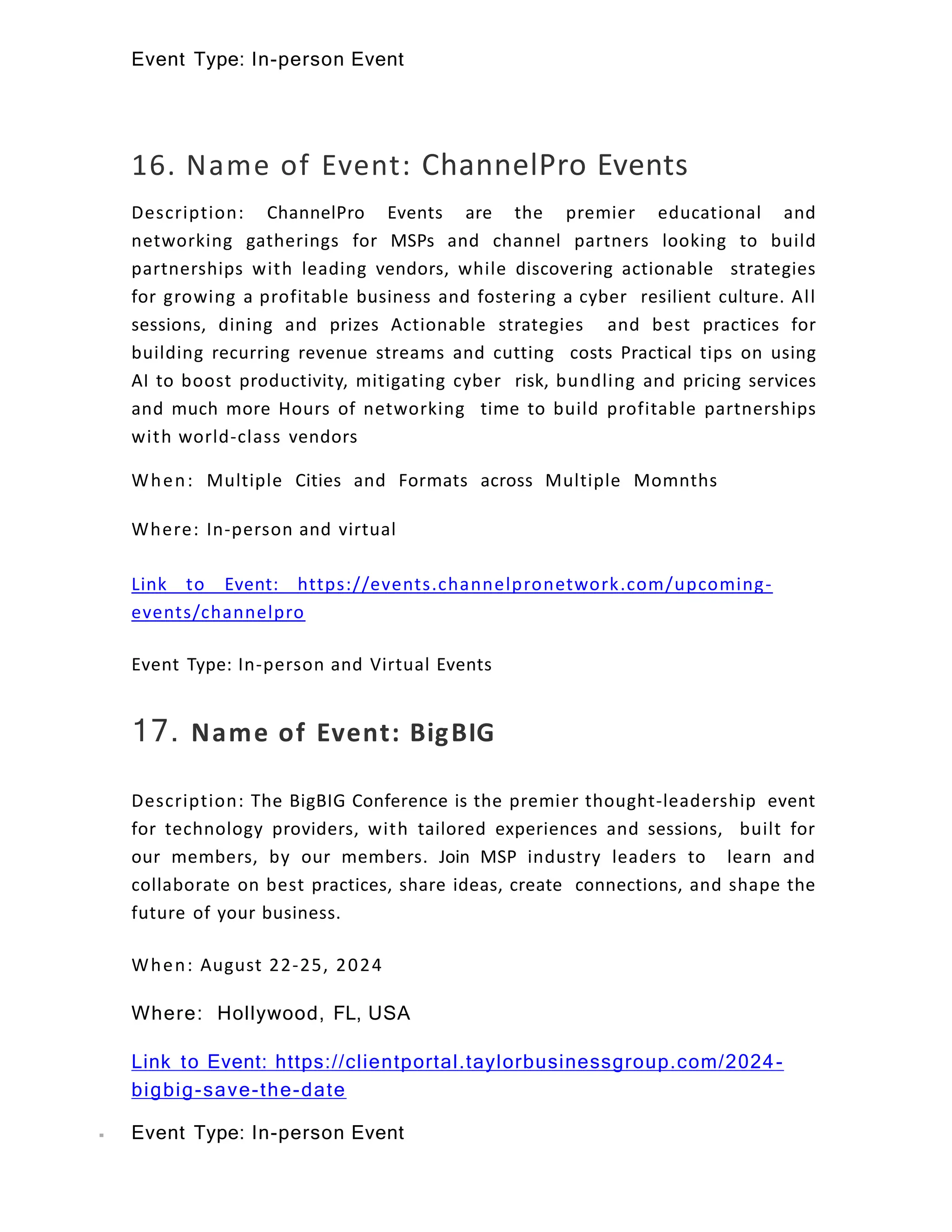 The Ultimate List of 2024’s Top 23 MSP and MSSP Events.pptx