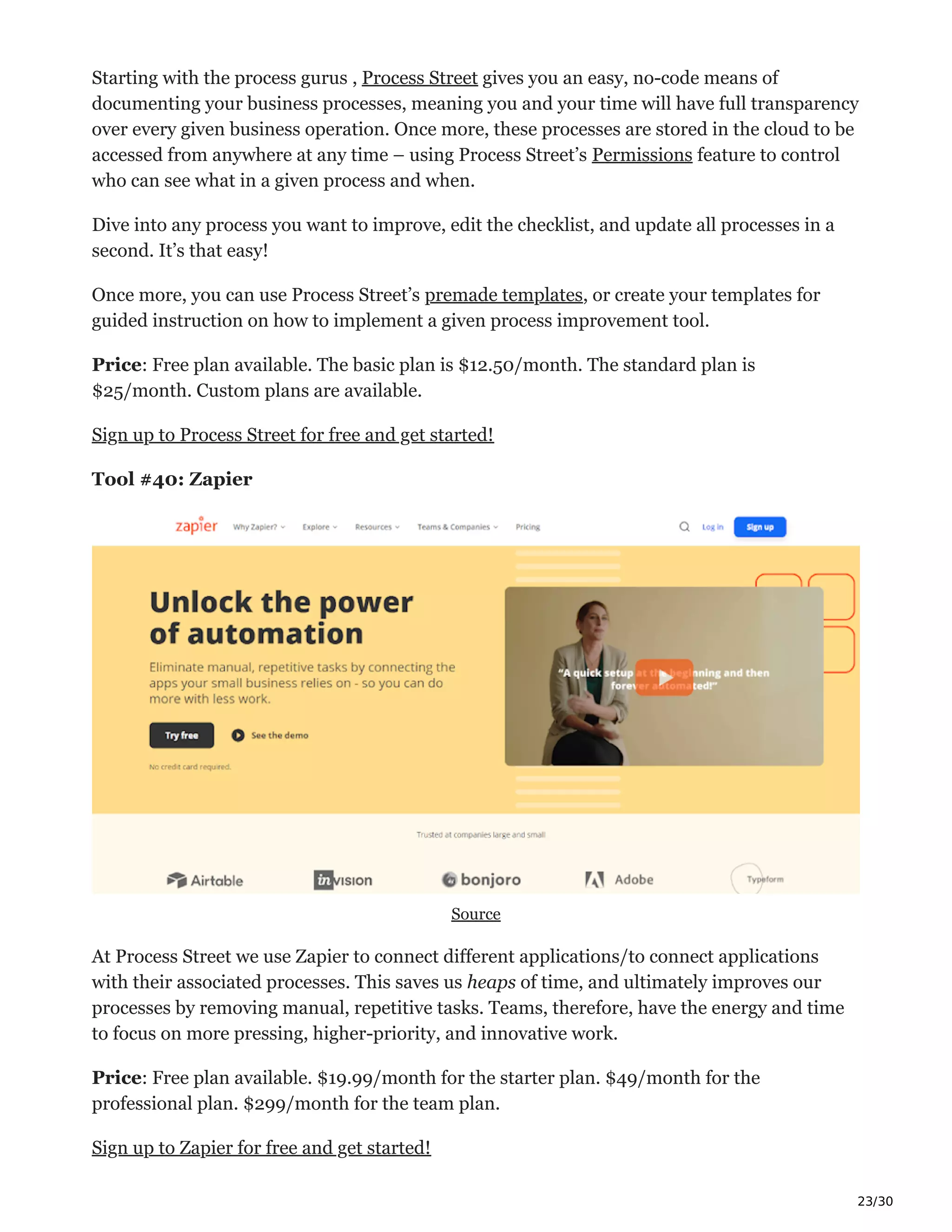The Ultimate List of 45 Business Process Improvement Tools (Lean Six ...