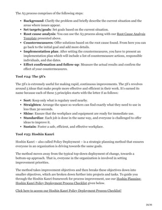 The Ultimate List of 45 Business Process Improvement Tools (Lean Six ...