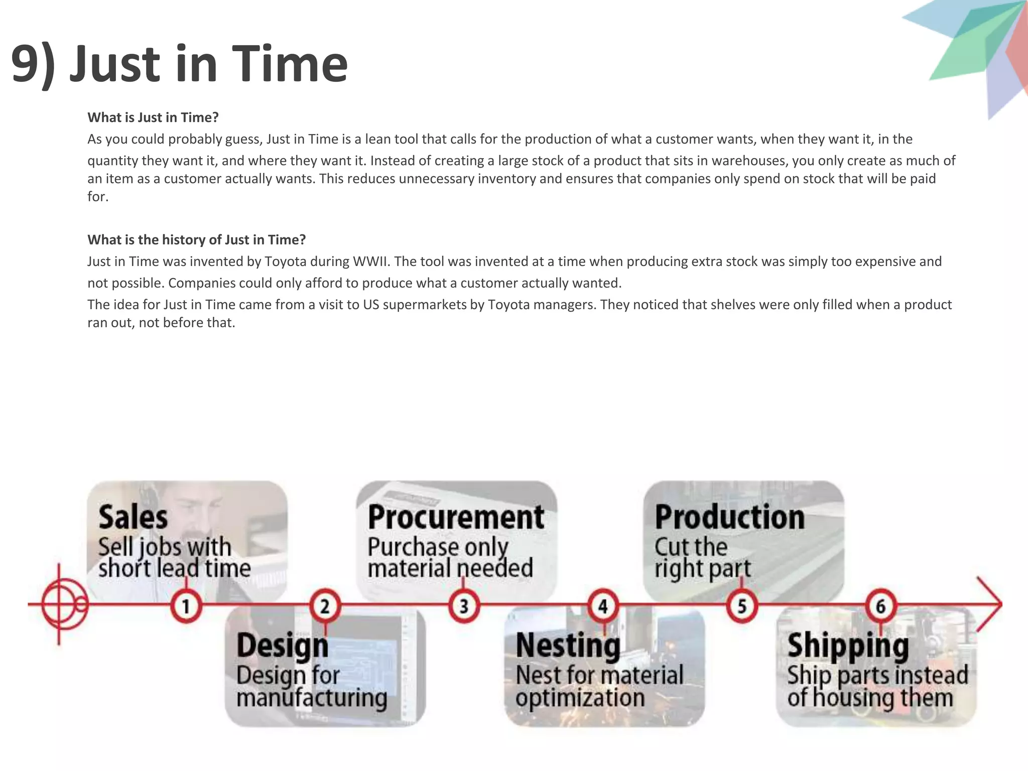 The Ultimate List of Lean Manufacturing Tools | PPTX