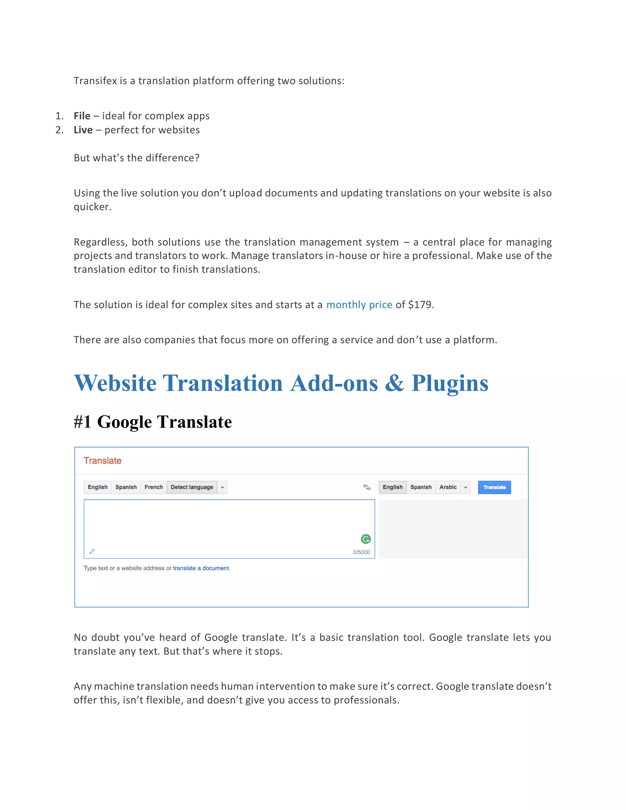 The ultimate list of website translation tools | PDF