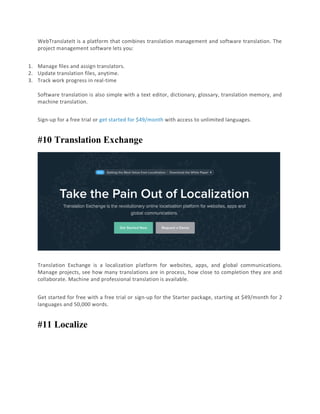 The ultimate list of website translation tools | PDF