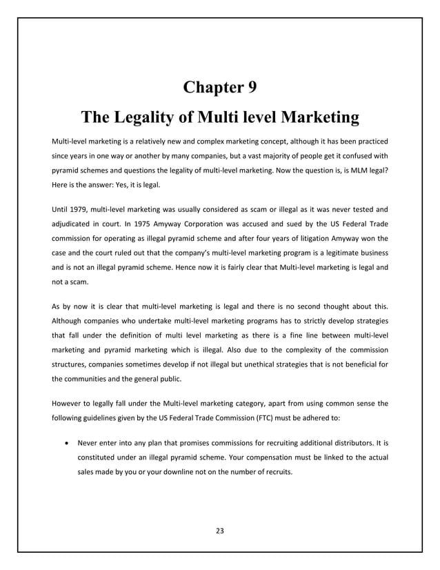 The ultimate multi level marketing | PDF