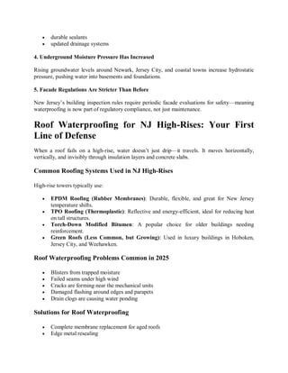 The Ultimate New Jersey High-Rise Waterproofing Guide (2025)- Roof ...