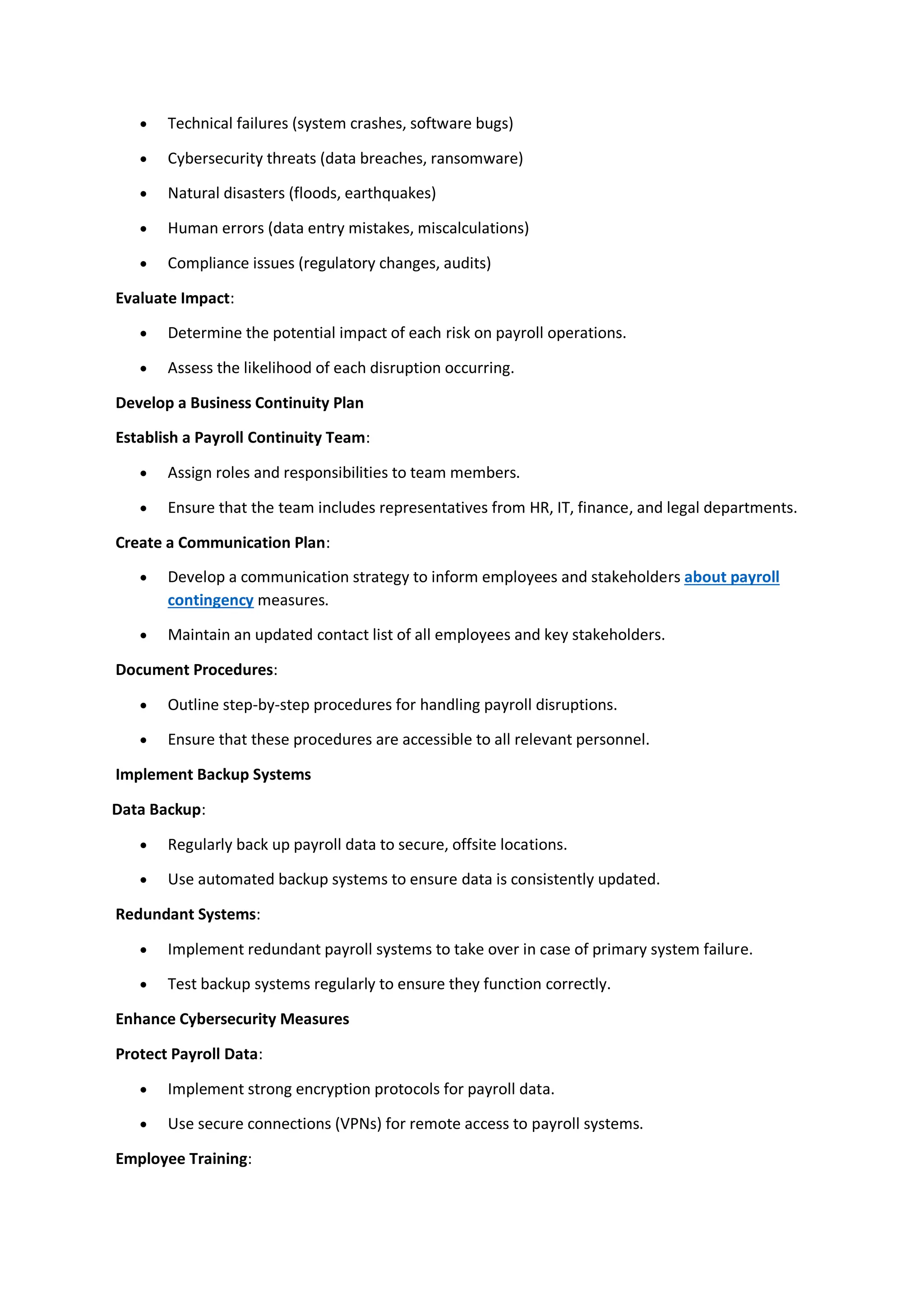 The Ultimate Payroll Contingency Checklist for Businesses-Ignite Hcm ...
