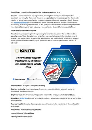 The Ultimate Payroll Contingency Checklist for Businesses-Ignite Hcm.pdf