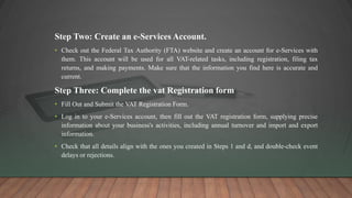 The Ultimate VAT Registration Guide In UAE For Businesses | PPTX
