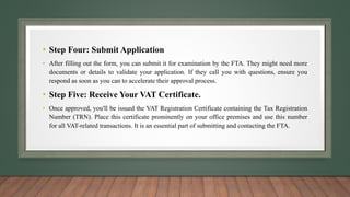The Ultimate VAT Registration Guide In UAE For Businesses | PPTX