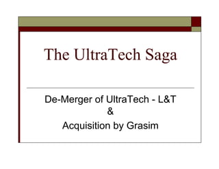 The Ultra Tech Saga | PDF