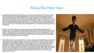 The umbrella academy | PPTX